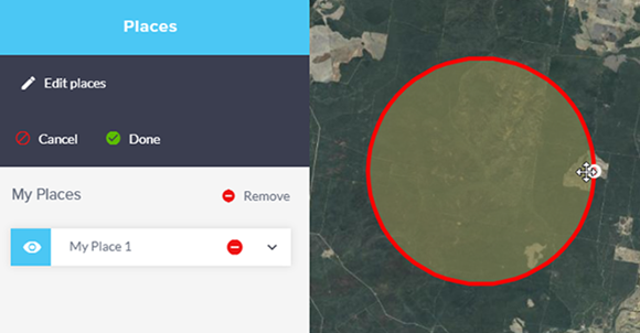 Drawing tools and editing places - GeoResGlobe