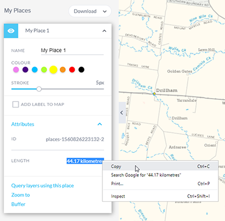 How to make measurements - GeoResGlobe
